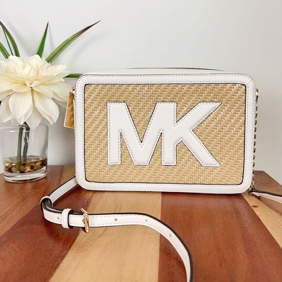 Michael Kors | Bags | Nwt Michael Korsstraw Python Capsule Crossbodybag ...